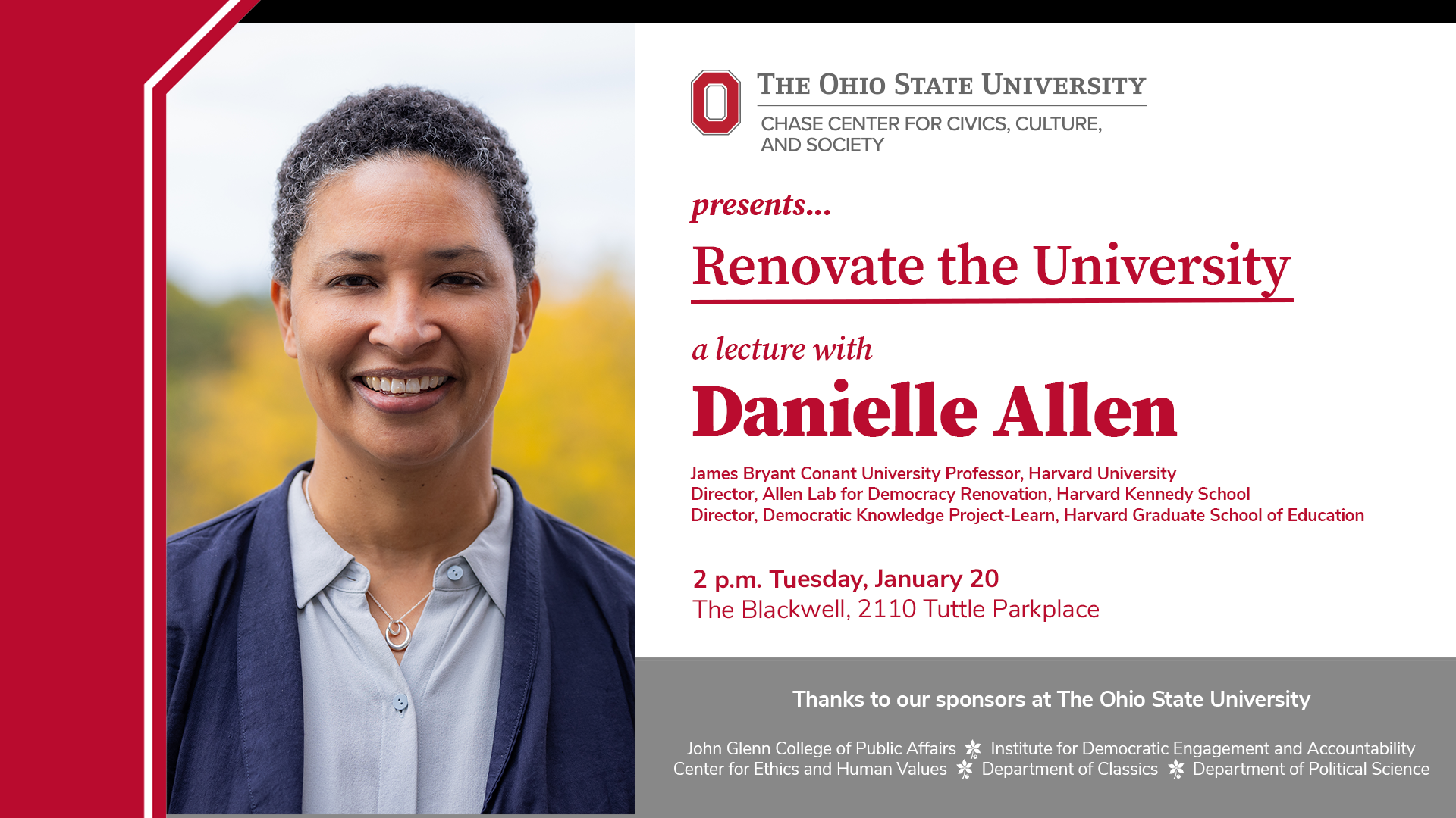 Upcoming Events | Salmon P. Chase Center for Civics, Culture, and Society